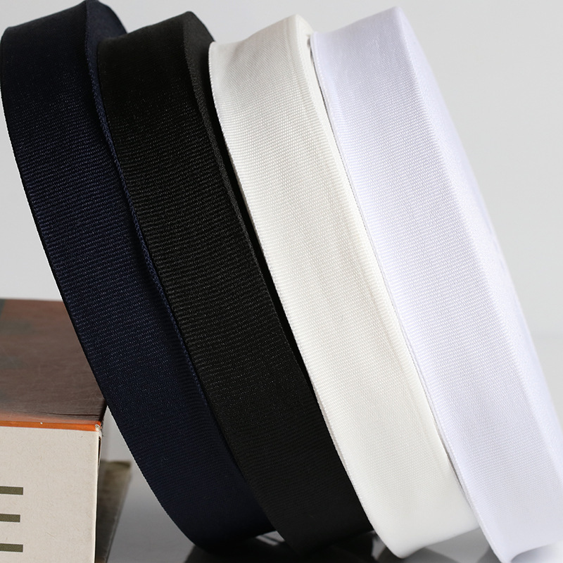 Factory Direct Black & White Striped Polyester Grosgrain Ribbon – Dense ...