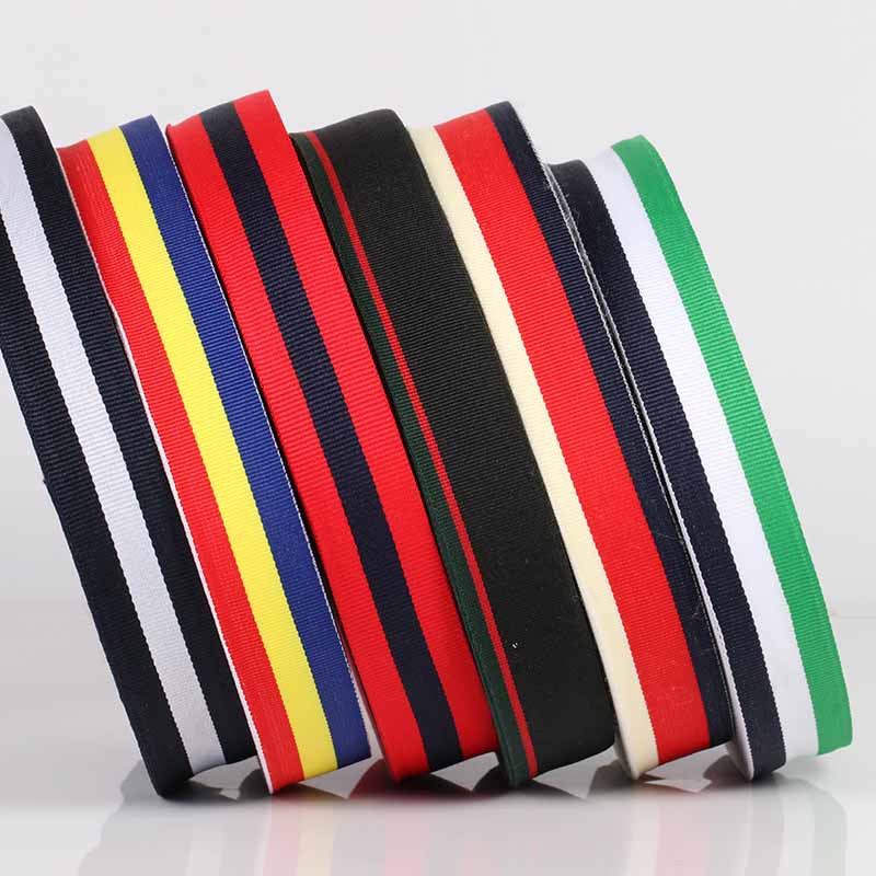 Wholesale Multicolor Striped Polyester Webbing – High-Density Flat ...