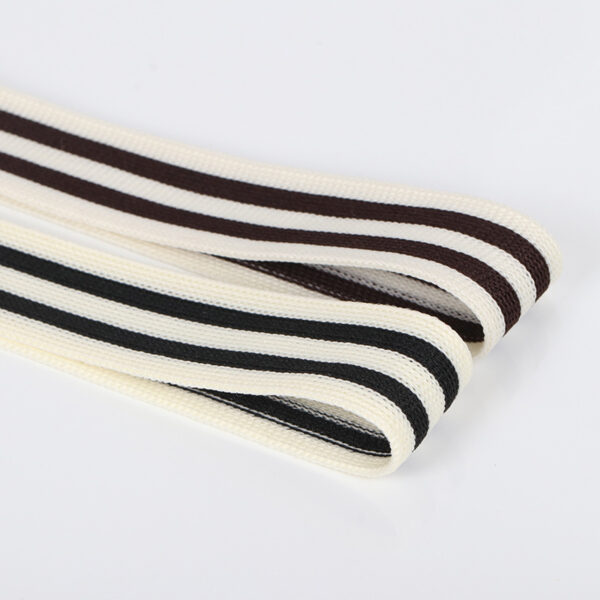 150D Polyester Intercolor Knitted Tape – Colorful Side Stripe & Neck ...