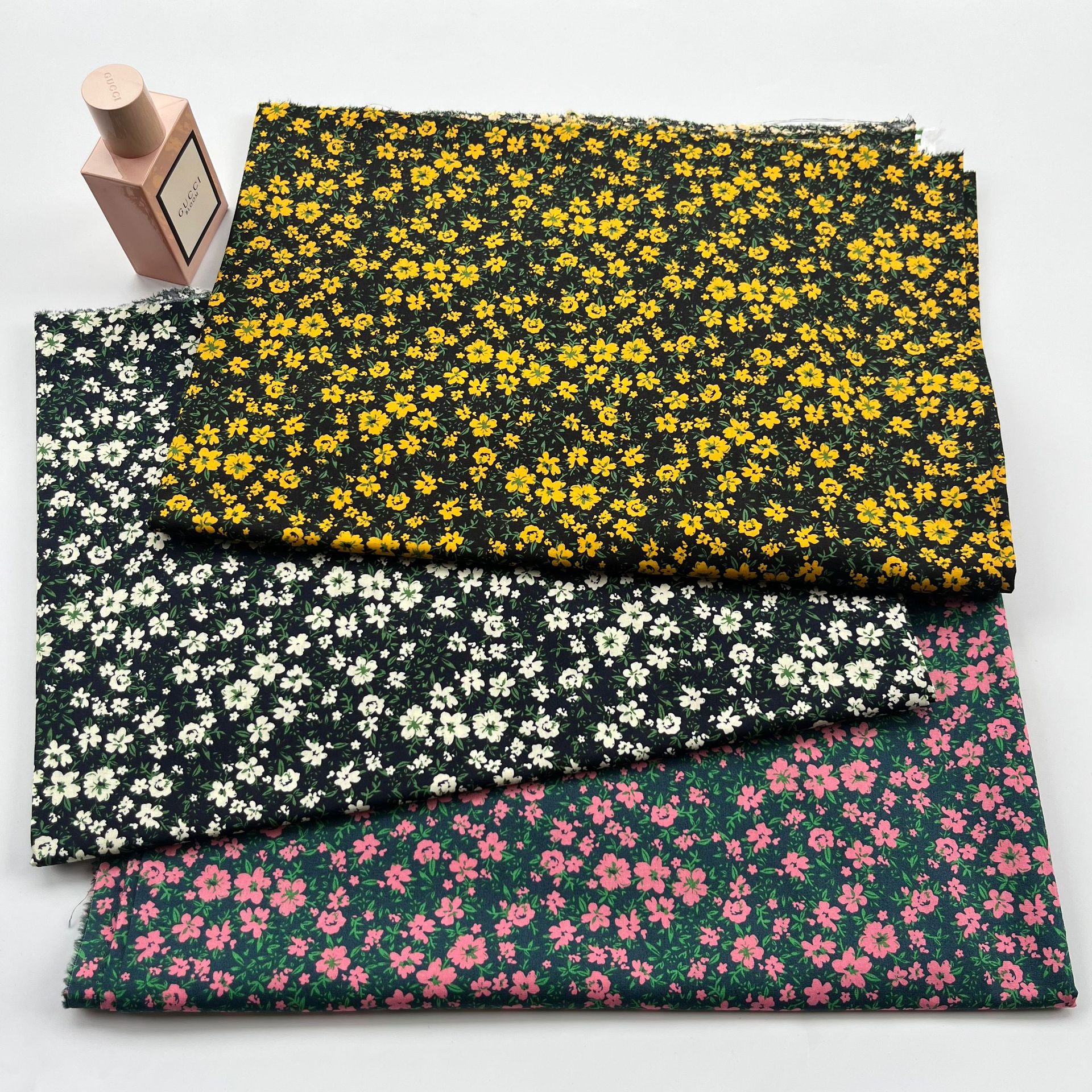 Cotton Poplin Floral Print Fabric for Summer