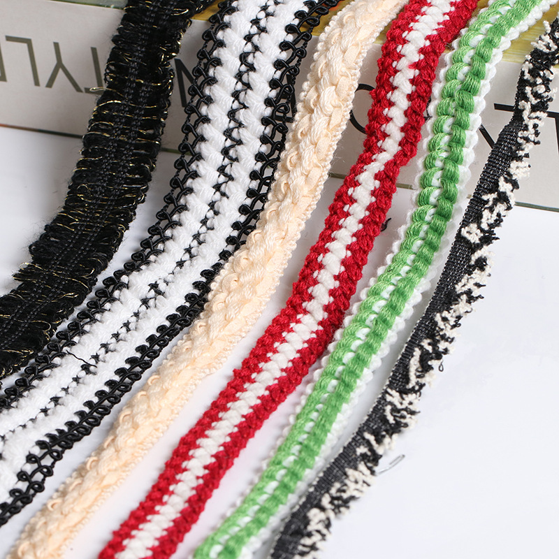 Metallic Fuzzy Edge Chanel Style Trim- a-toptex.com