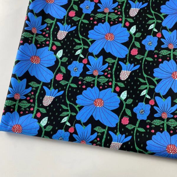 Combed Cotton Poplin Floral Fabric for Dresses
