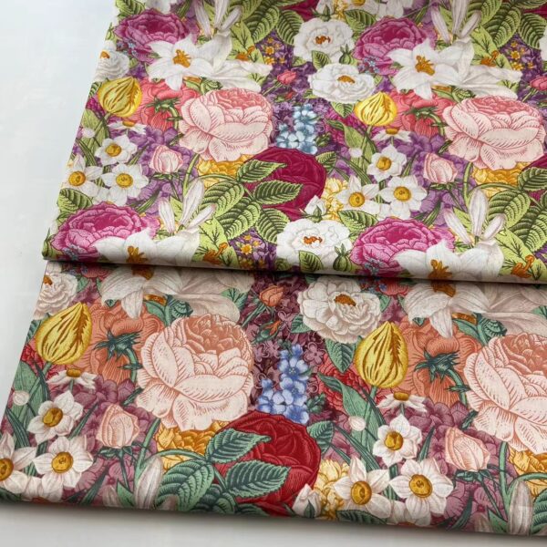 Cotton Digital Print Fabric for Dresses & DIY