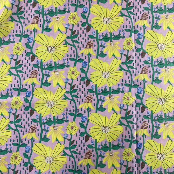 Combed Cotton Poplin Floral Fabric for Dresses