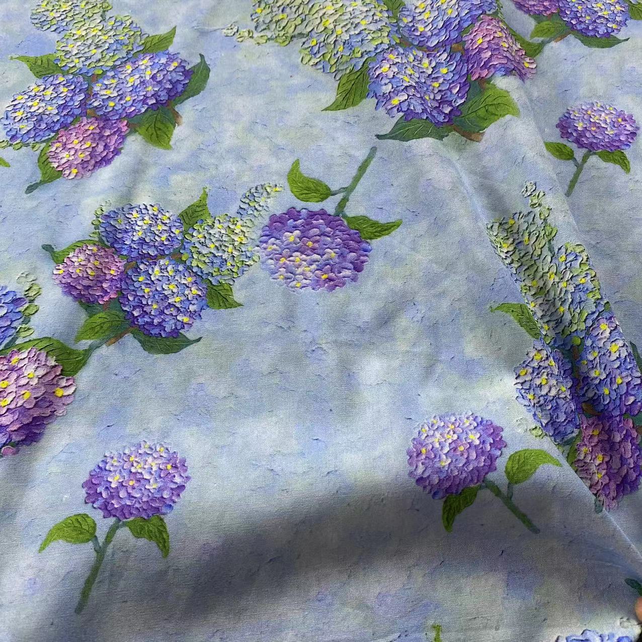Cotton Digital Printed Fabric 3D Countryside Designs