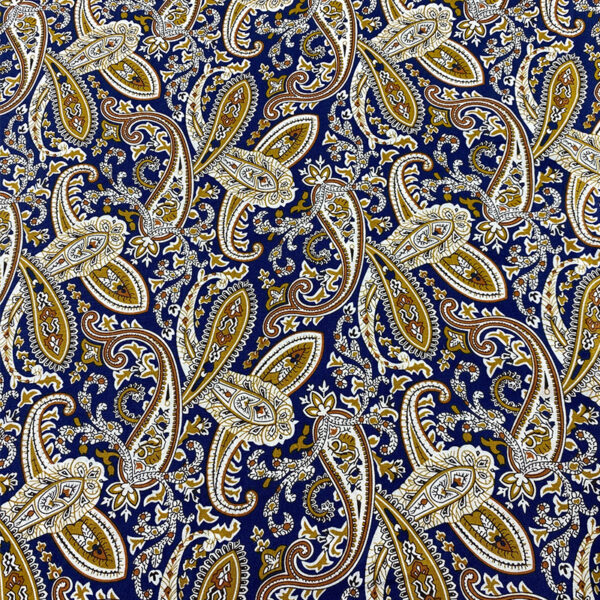 Cotton Paisley Print Fabric — Lightweight Ethnic Fabric