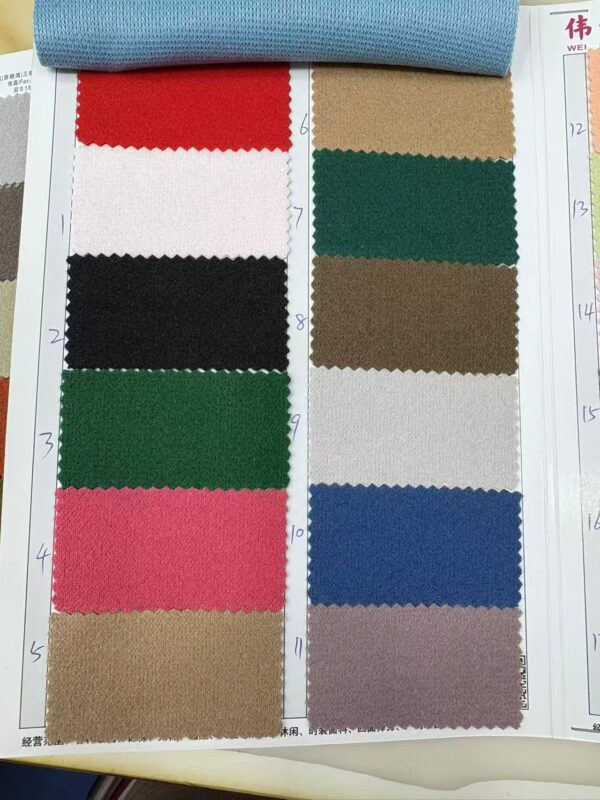 Polyester Solid Color Woolen Fabric 500gsm